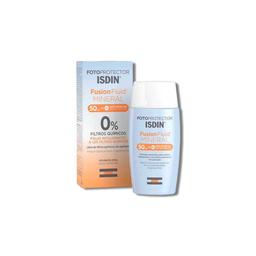 ISDIN ECRAN SOLAIRE FUSION FLUIDE MINÉRAL SPF50+ 50ML pour Beauté